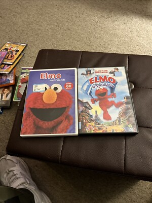 Elmo Sesame Street DVDs Movie Elmo In Grouchland And Elmo & Friends ...
