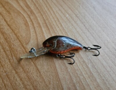 Vintage Rebel Deep Teeny R Crankbait - Naturalized Craw | eBay