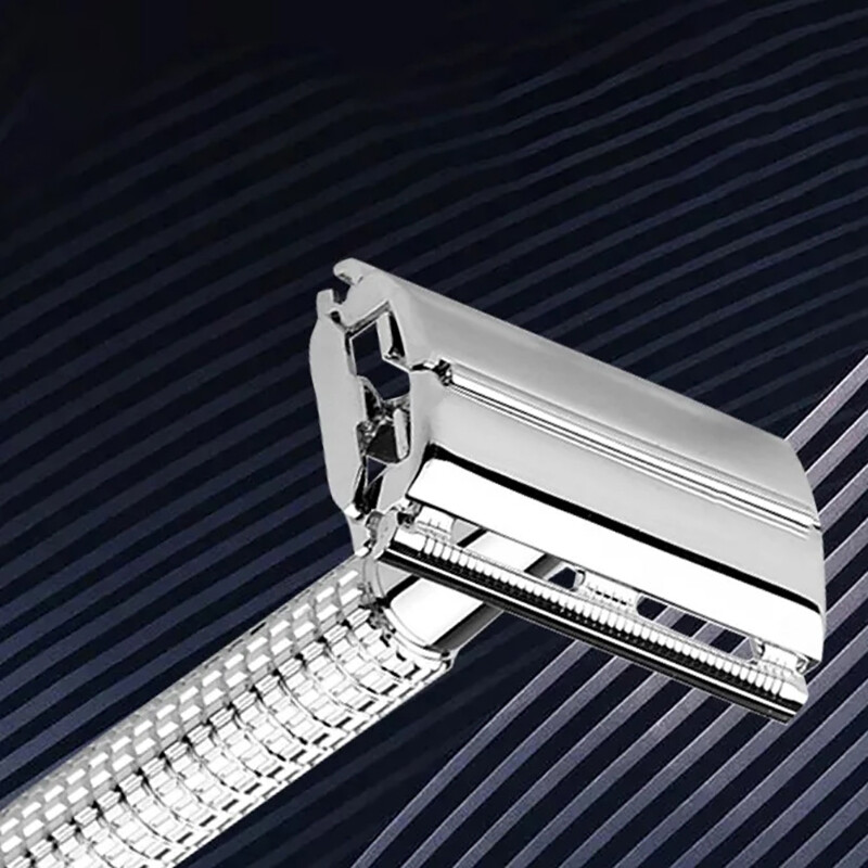 Men Classic Manual Double-Edged Razor Hair Removal Blade Beard Trimmer ...