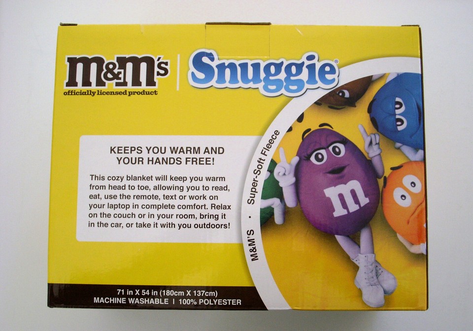 M&M's Character Snuggie "The Blanket that has Sleeves" M&M's Mars Candy ...