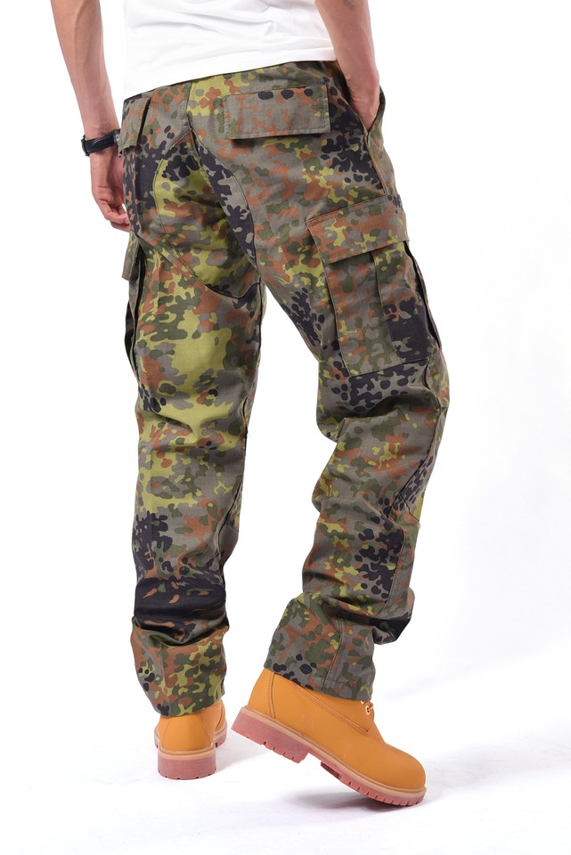BACKBONE Mens Casual Camo Cargo Pants Military Combat Army Tactical BDU ...