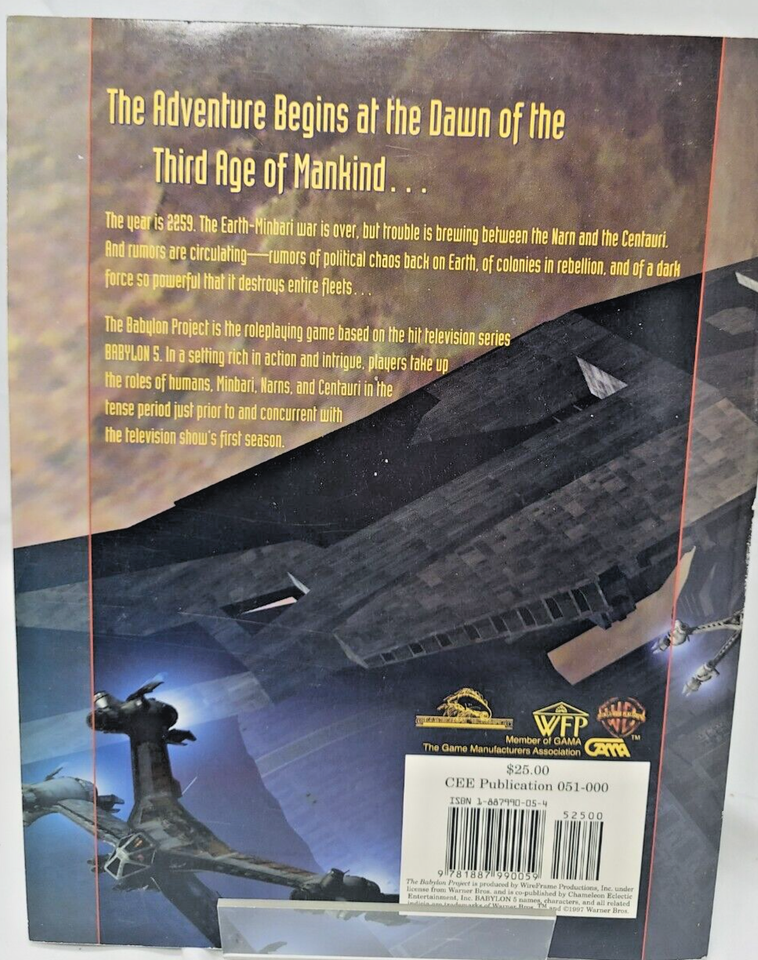 1997 Babylon Project for Babylon 5 RPG Book Game System Role Play | eBay