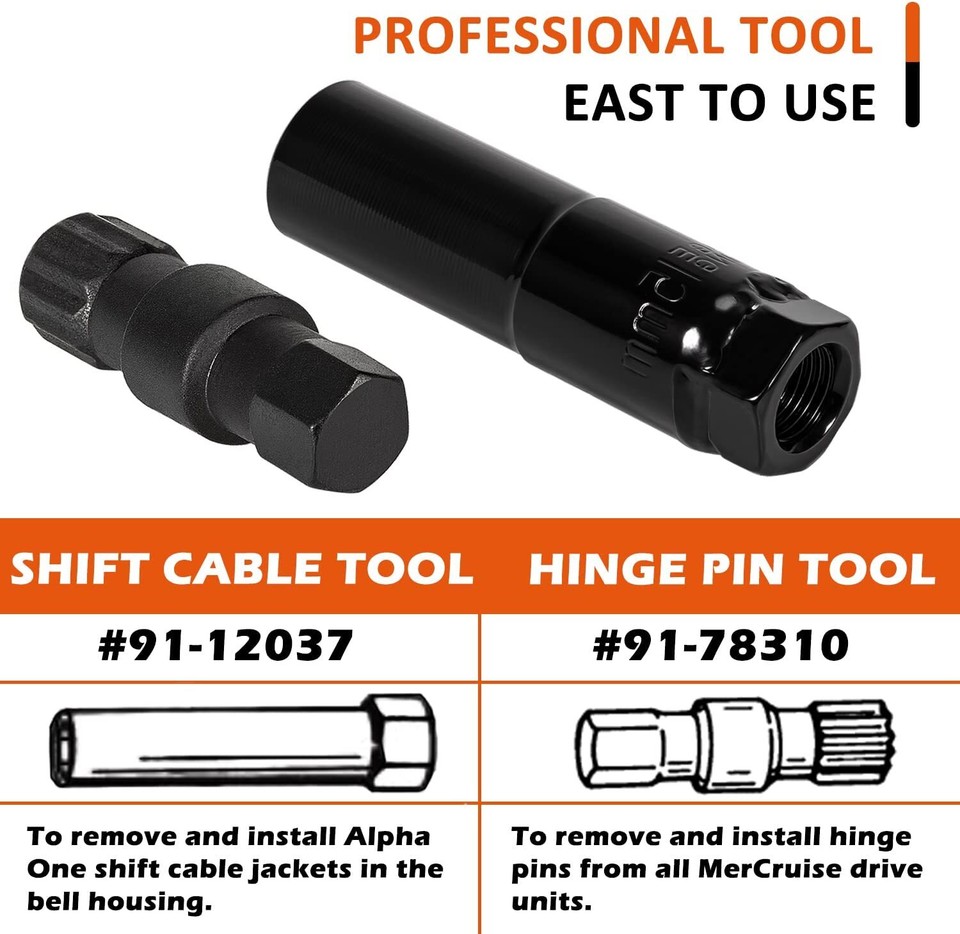 Shift Cable Tool Socket & Hinge Pin Tool for Mercruiser Alpha One Gen I ...