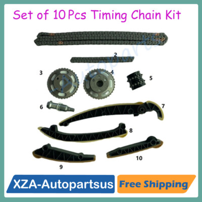 10Pcs Timing Chain Kit for Mercedes-Benz (W166) GLE 350d 3.0L 2015-19 ...