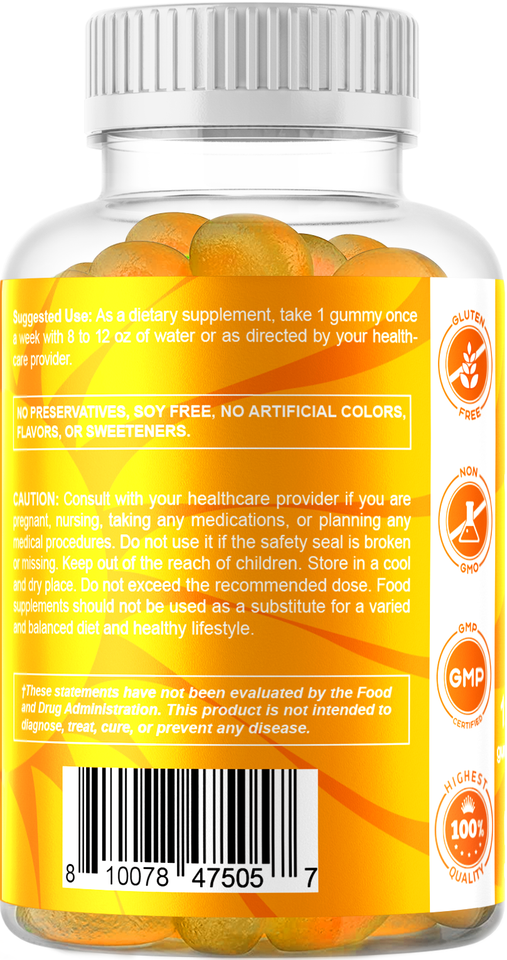 Vitamatic Sugar Free Vitamin D3 (50,000 IU) - 120 Pectin Based Gummies ...