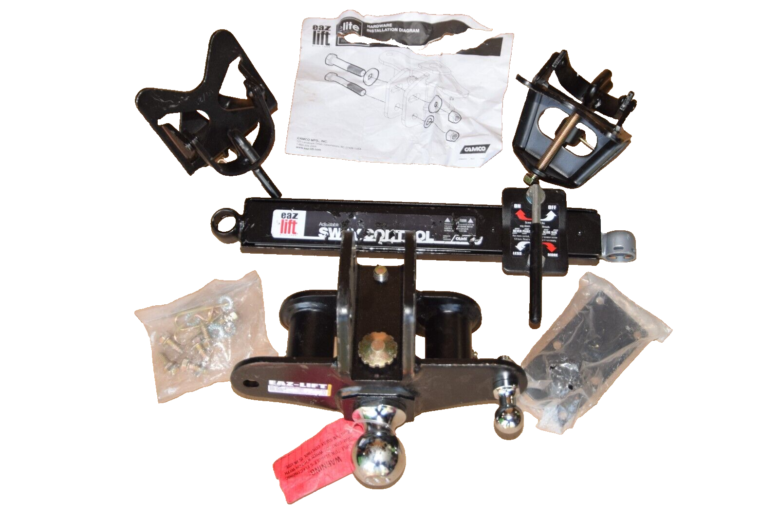 CAMCO Eaz-Lift #614 Adjustable Sway Control RV Weight Distribution ...