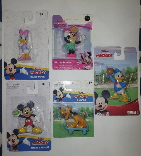 Disney Junior Minnie Mouse Mini Figures Kids Toy Set Of 5 Pluto Donald ...