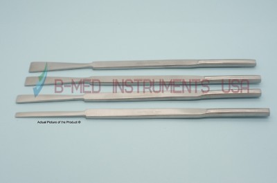 4 Cottle Chisel Osteotomes 4 7 9 12 MM ENT Surgical Orthopedic ...