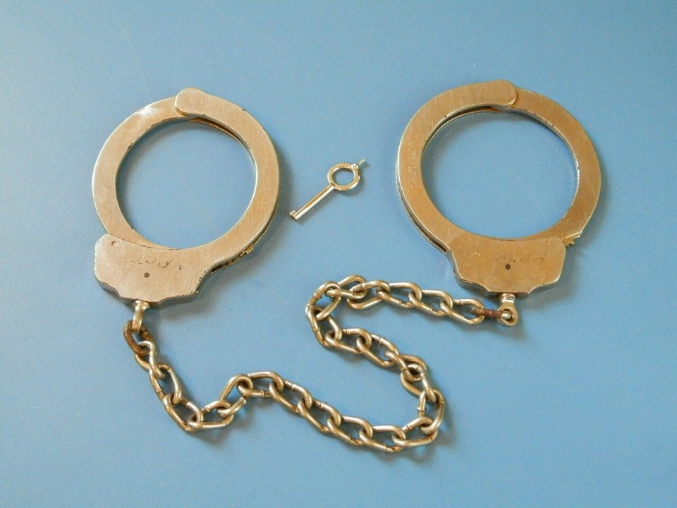 Vintage Professional Peerless-Branded Prisoner Transport Legcuffs, Leg ...
