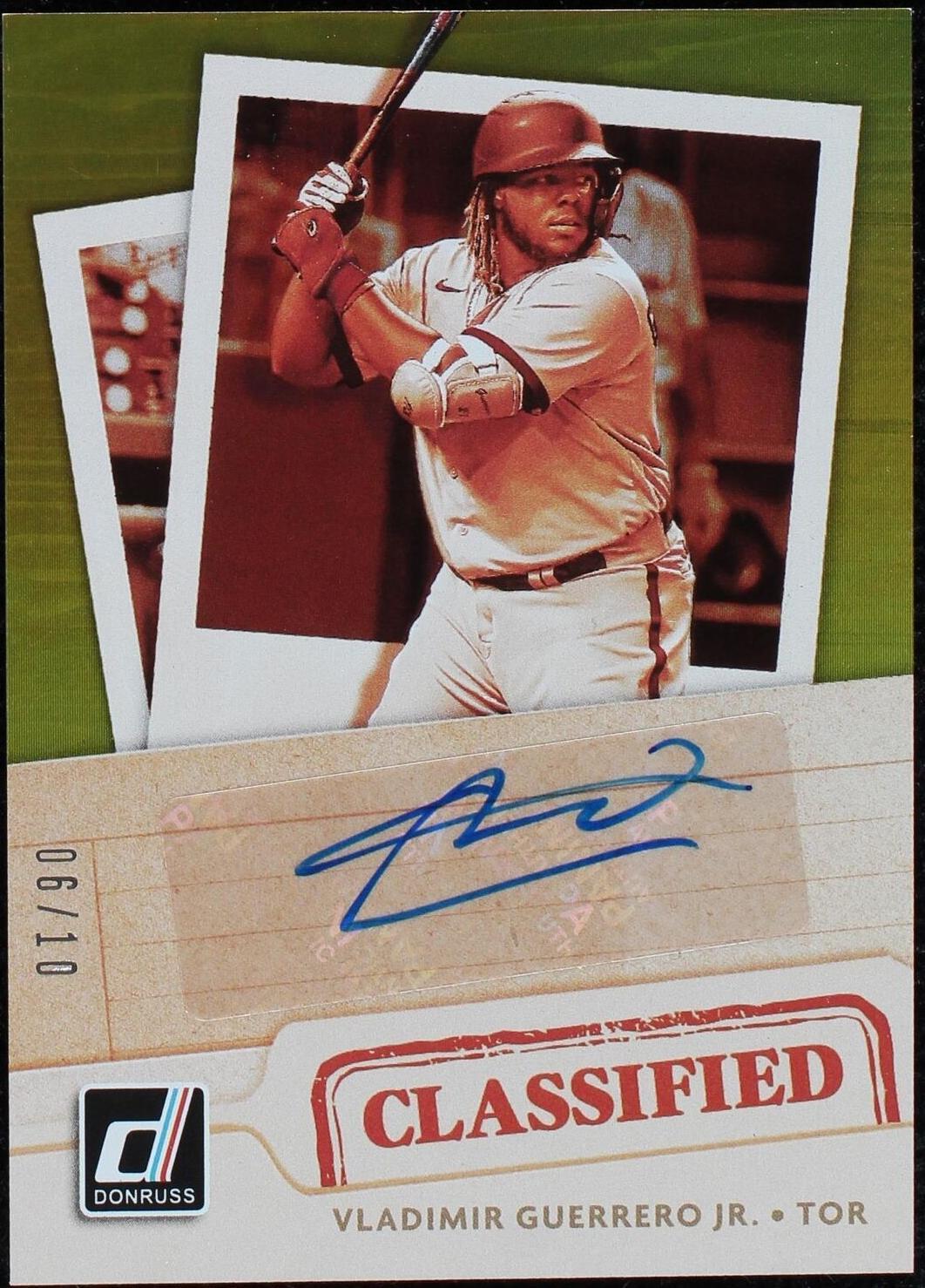 2021 Panini Donruss - Classified Signatures Vladimir Guerrero Jr. #CS ...