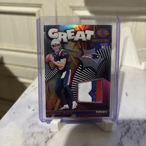 Drake Maye 2024 Illusions Great Expectations Rookie 3 Color Patch ...