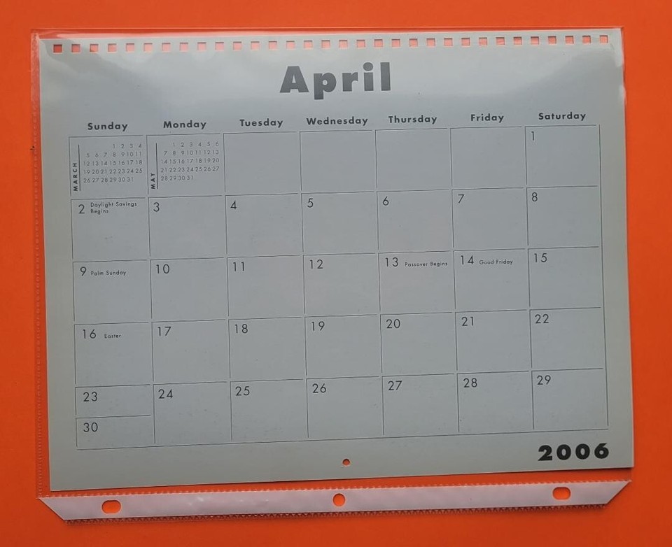 Saleen Ford Mustang Calendar Page April 2006 | eBay