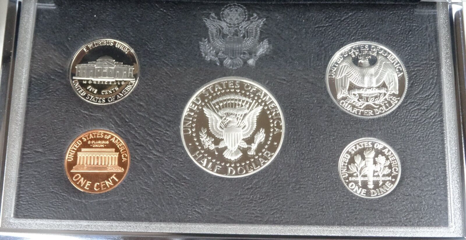 1992-S US Mint Premier Silver Proof Set 90% Silver OGP COA 5 Coins | eBay