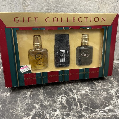 NEW Coty Cologne Set. Stetson .5floz Preferred Stock .75 Floz Sierra ...