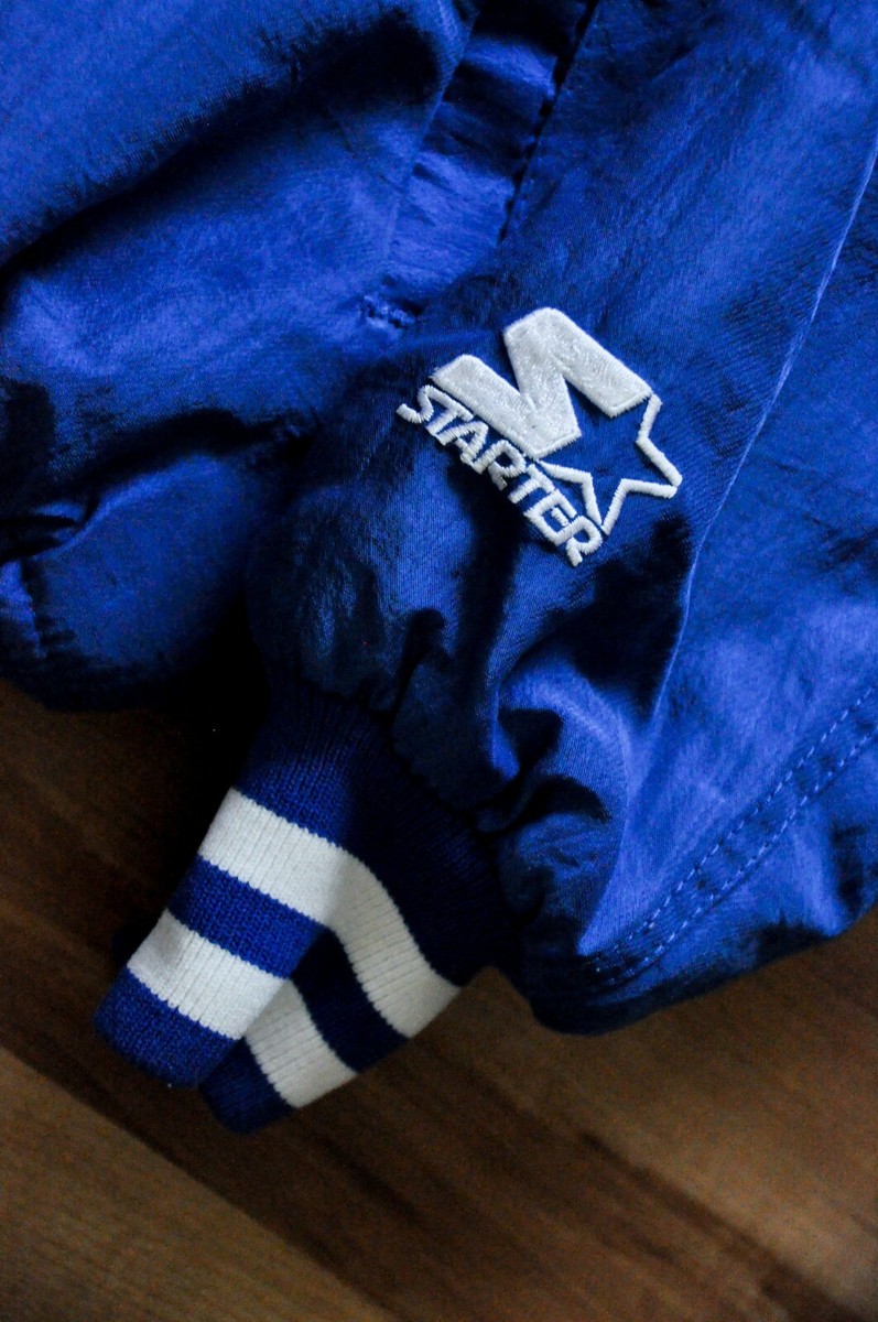 Hideo Nomo #16 Los Angeles Dodgers Starter Jacket Blue Hideo Nomo #16 Los Angeles Dodgers Starter Jacket Blue