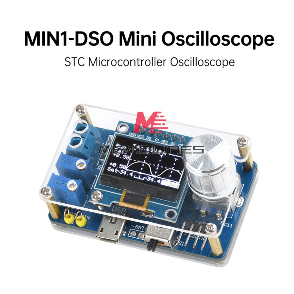 DIY Digital Oscilloscope Electronic Kit STC DIY Soldering Practice ...