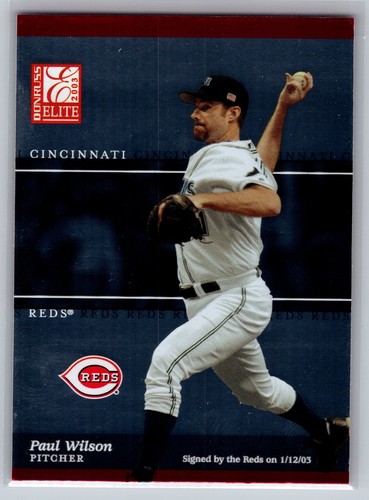 2003 Donruss Elite Paul Wilson #69 Cincinnati Reds | eBay