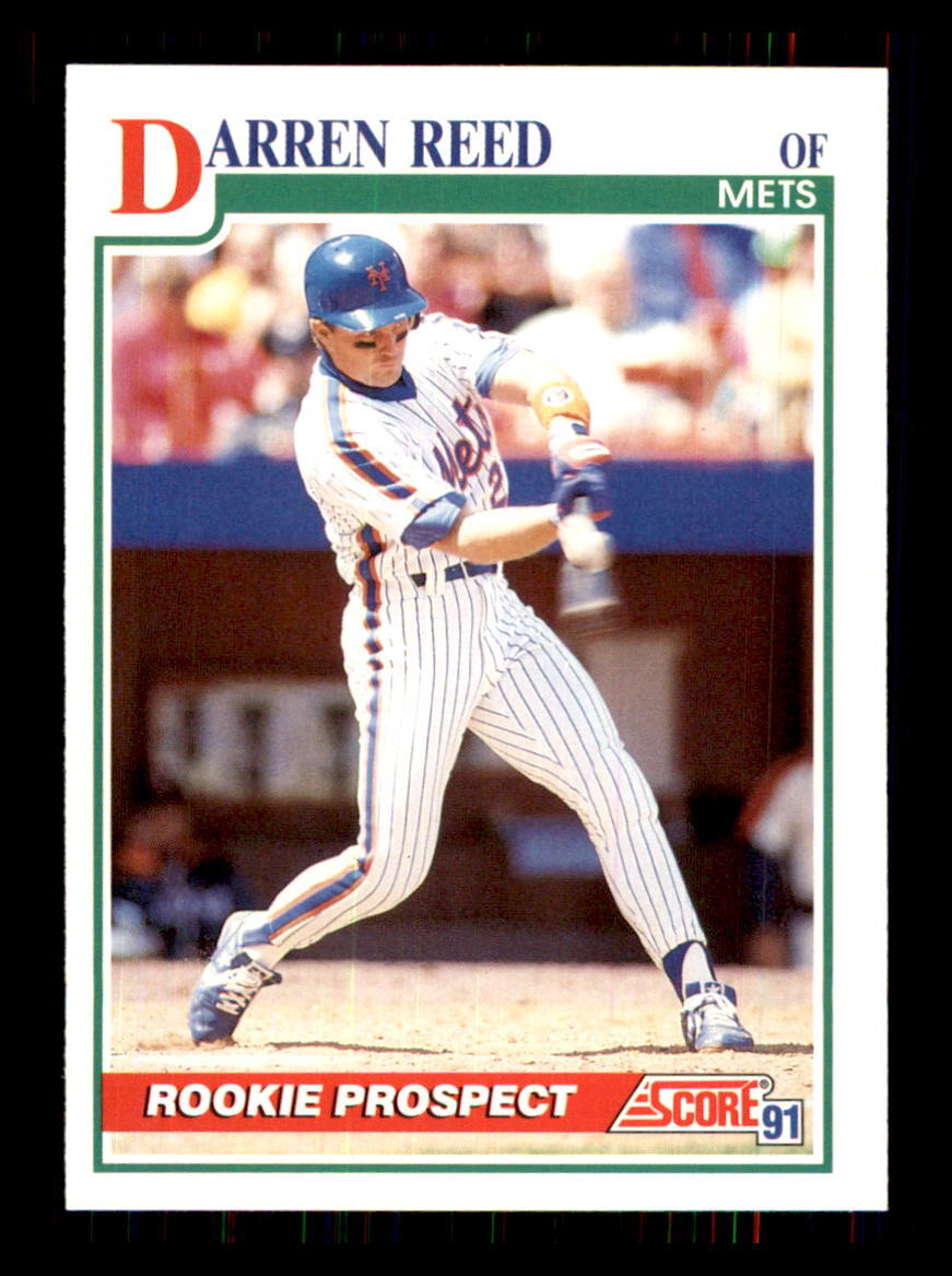 1991 Baseball Score Darren Reed New York Mets #368 RP RC | eBay
