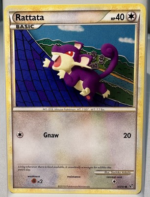 Pokémon TCG Rattata HS-Undaunted 64/90 Regular Common Collectable ...