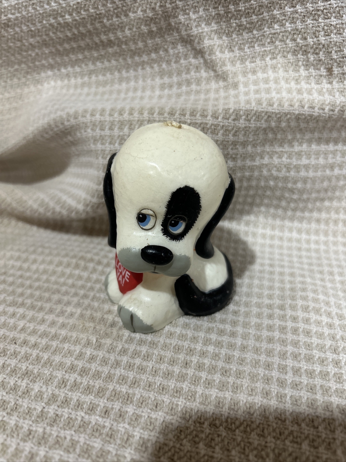 Vintage Wicks n Sticks Candle For Valentine 1984 Puppy Dog Love Ya Tag ...