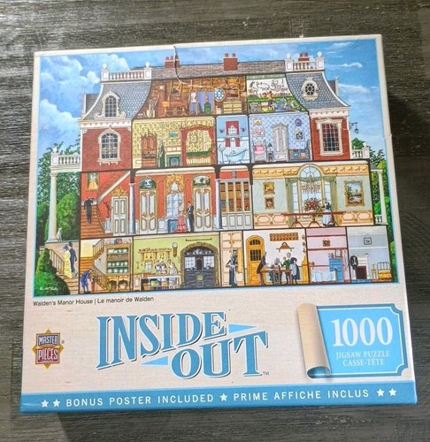MasterPieces Inside Out Walden's Manor House 1000 Piece Jigsaw Puzzle ...
