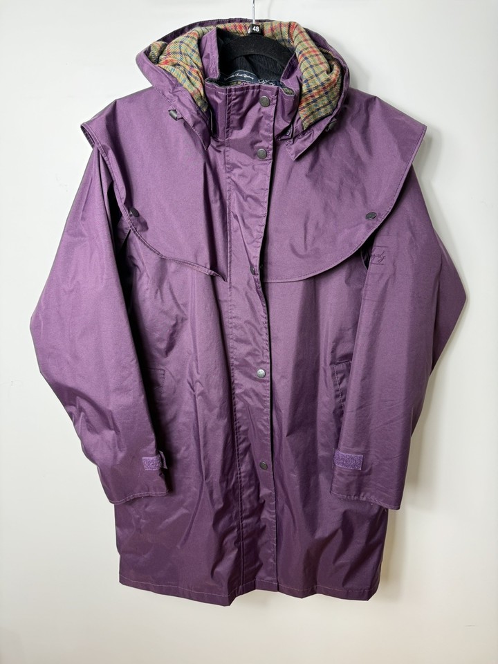 Jack Murphy Womens Purple Hooded Rain Coat Size 12 | eBay UK