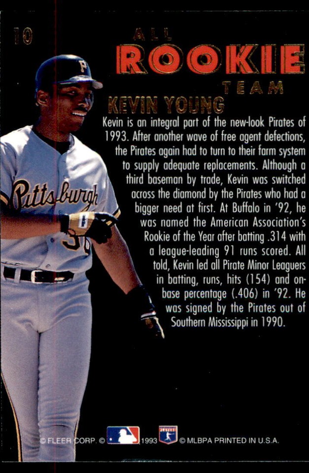 1993 Ultra All-Rookies #10 Kevin Young - Pittsburgh Pirates | eBay