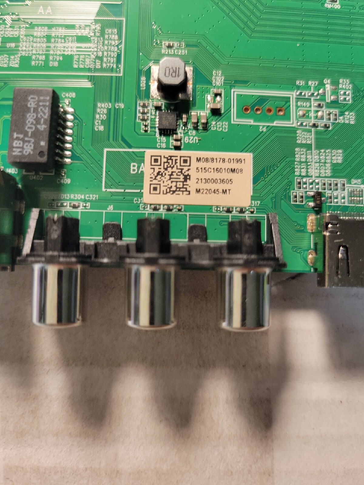 ONN 100012585 MAIN BOARD PN: M22045-MT BN: 515C16010M08 MS16010-ZC01-01 ...