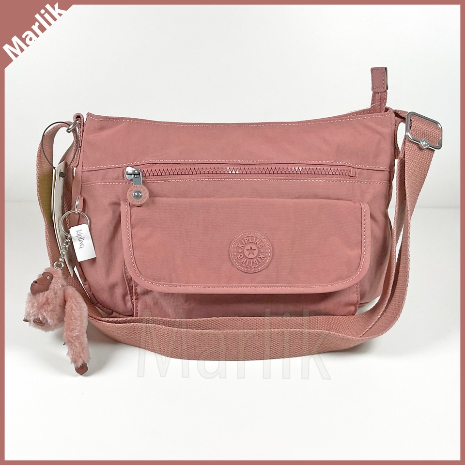 Genuine Kipling SYRO Crossbody Shoulder Bag, Kind Rose HB7478 + Monkey ...