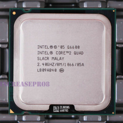Intel Core 2 Quad Q6600 SLACR SL9UM CPU Processor 1066 MHz 2.4 GHz LGA ...