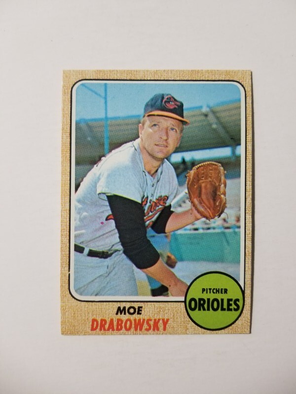 MOE DRABOWSKY 1968 TOPPS BASEBALL CARD #242 BALTIMORE ORIOLES | eBay