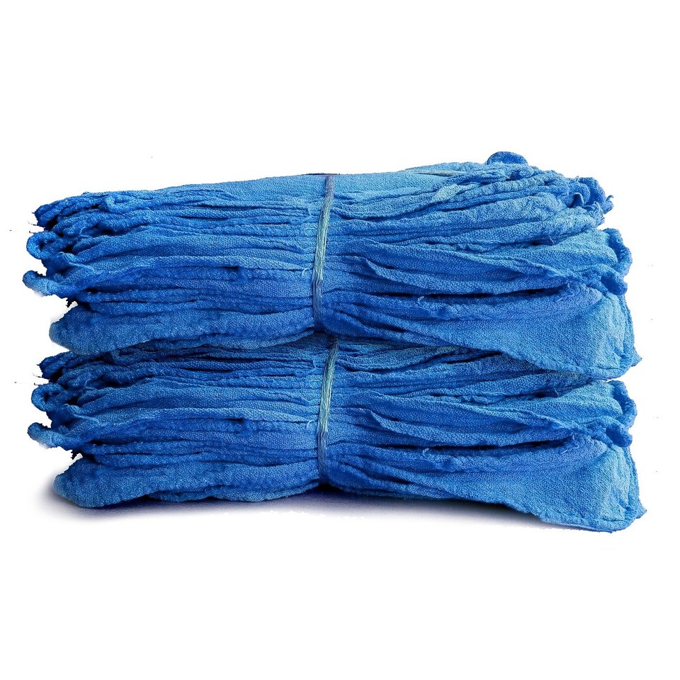 New Industrial A-Grade Shop Rags, Cleaning Towels Blue Multipurpose ...