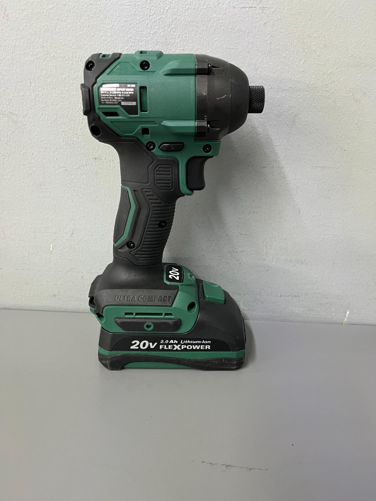 Masterforce 241-0382 1/4" Cordless Impact Driver 20V 2.0Ah battery | eBay
