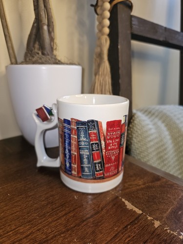 Barnes and Noble Cafe Spinner Coffee Mug Library Books Tea Cup Author ...