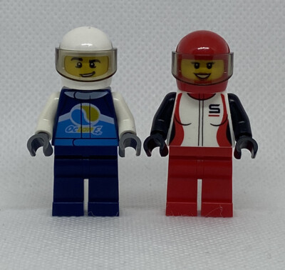 NEW LEGO Race Car Drivers NASCAR Indy Formula Male Female 60256 ...