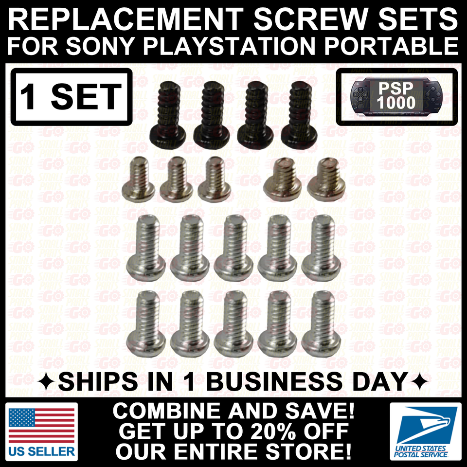 For Sony PlayStation Portable PSP 1000/2000/3000 Full Complete Screw ...