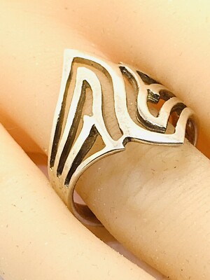 sterling silver 925 open work ring size 9 | eBay