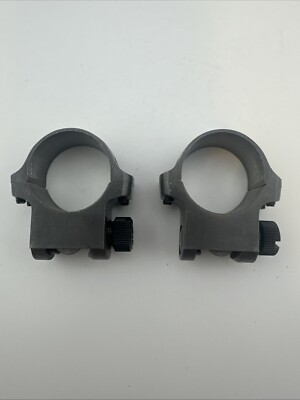 Vintage Ruger No 1 Medium Flat Gray Stainless Steel 1 Inch Scope Rings ...