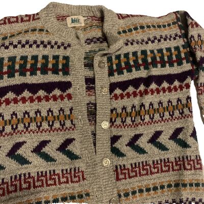 Vintage REI Wool Sweater Women's Size L Cardigan Multi Colored - Small ...