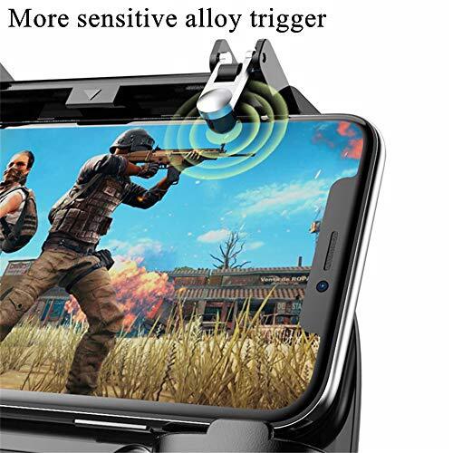 Mobile Game Controller Gamepad with L1R1 4 Fingers Trigger for Android ...