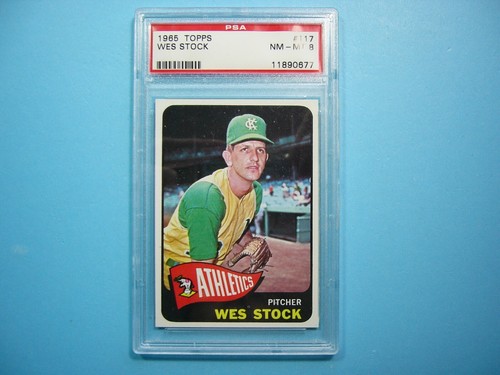 1965 TOPPS MLB BASEBALL CARD #117 WES STOCK PSA 8 NM/MINT SHARP+ GL | eBay