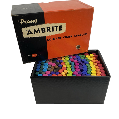 Vintage Prang Ambrite Colored Chalk Crayons By Dixon Used Artist ...