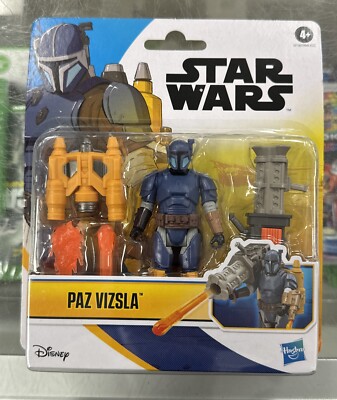 Hasbro Star Wars Paz Vizsla w Jet Pack & Rocket Launcher 4in Figure NEW ...