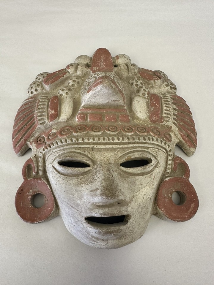 Aztec Eagle Warrior Clay Mask | eBay