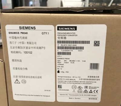 SINAMICS PM340 Power Module 6SL3210-1SE21-0AA0 New In Stock Fast ...