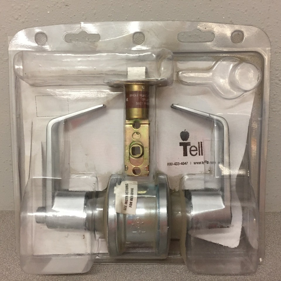 Tell CL100199 Satin Chrome Cortland Commercial Privacy Lockset ANSI ...