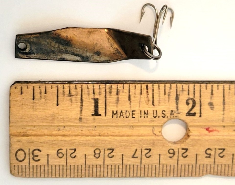 Small Fishing Lure Z-Ray Metal Treble Hook Vintage 1950s | eBay