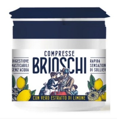 BRIOSCHI COMPRESSE DIGESTIVE MASTICABILI GUSTO LIMONE 30G SENZA ACQUA ...