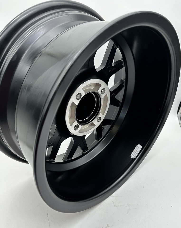 SET of 4 ITP HURRICANE 15x7 4/110 5+2 BLACK WHEELS 1528643536B UTV/ATV ...