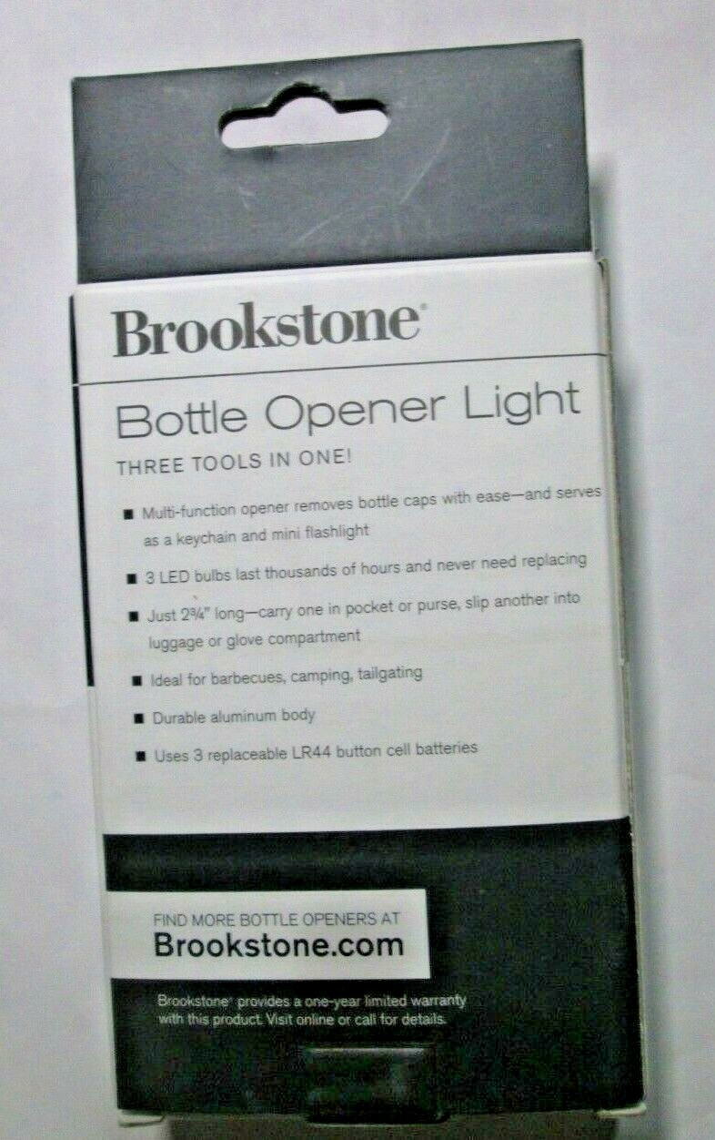 New - Brookstone 3-in-1 Tool Bottle Opener, LED Light, Key-Chain ( RED ...
